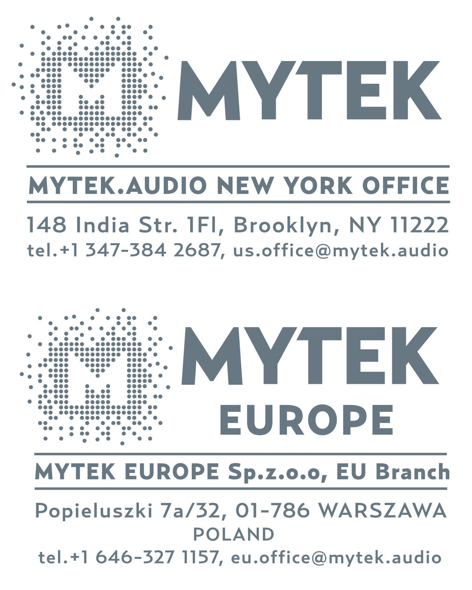 Mytek Audio US | Mytek Europe Customer Service